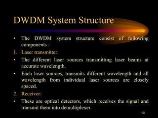 Advances in optical fiber communication | PPTX