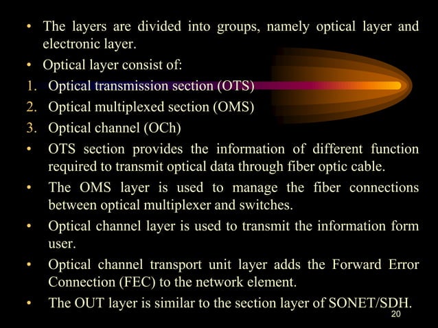 Advances in optical fiber communication | PPTX | Computer Networking | Computing