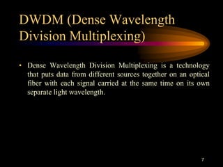 Advances in optical fiber communication | PPTX | Computer Networking | Computing