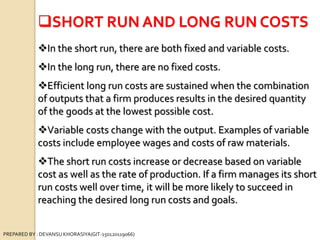 Types Of Costs (Economics & Management Purpose) | PPTX