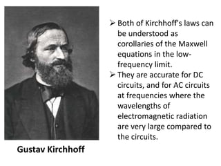 ohm's law kirchoff's law and mesh analysis | PPTX