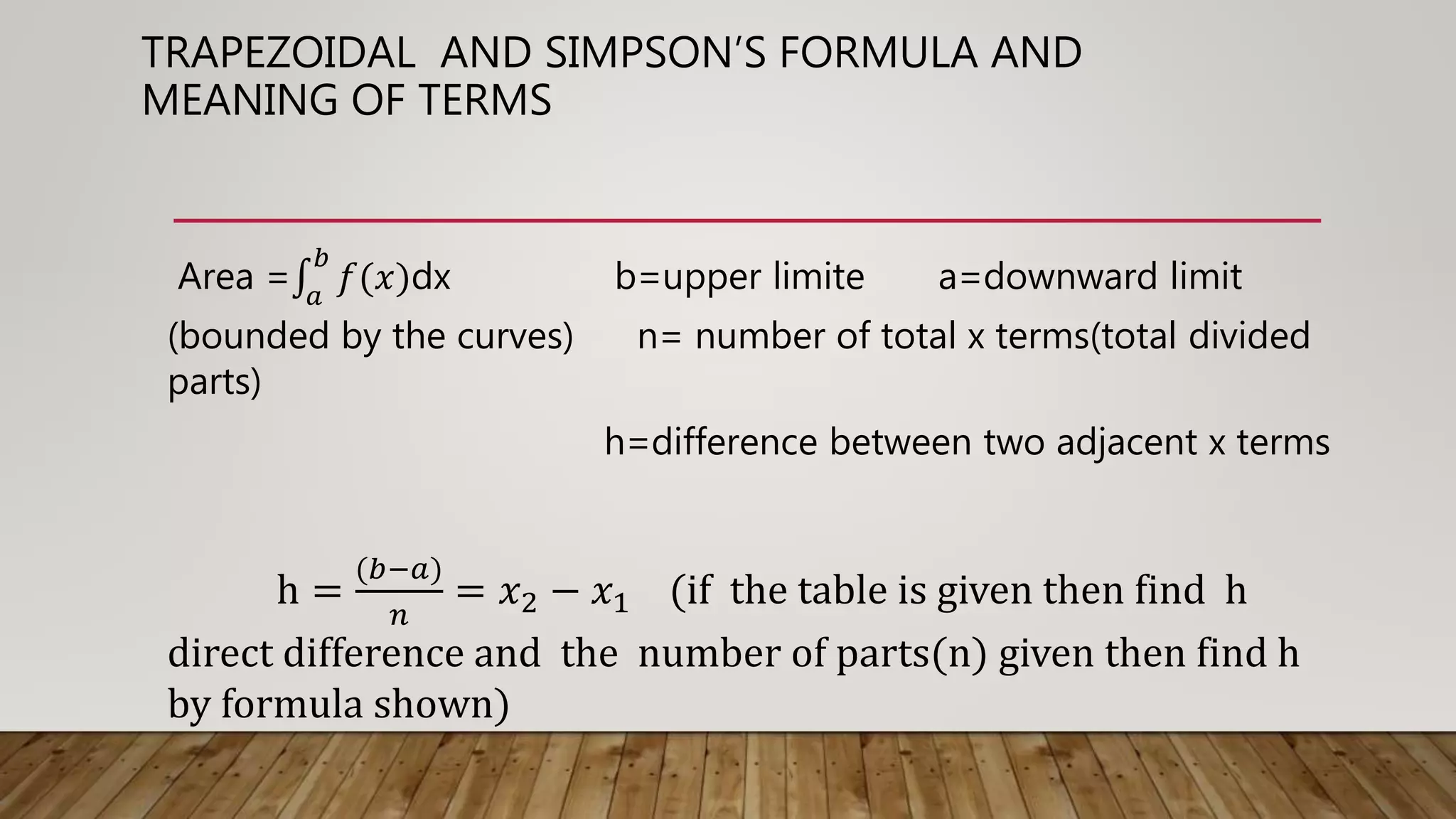 trapezoidal and simpson's 1/3 and 3/8 rule | PPTX