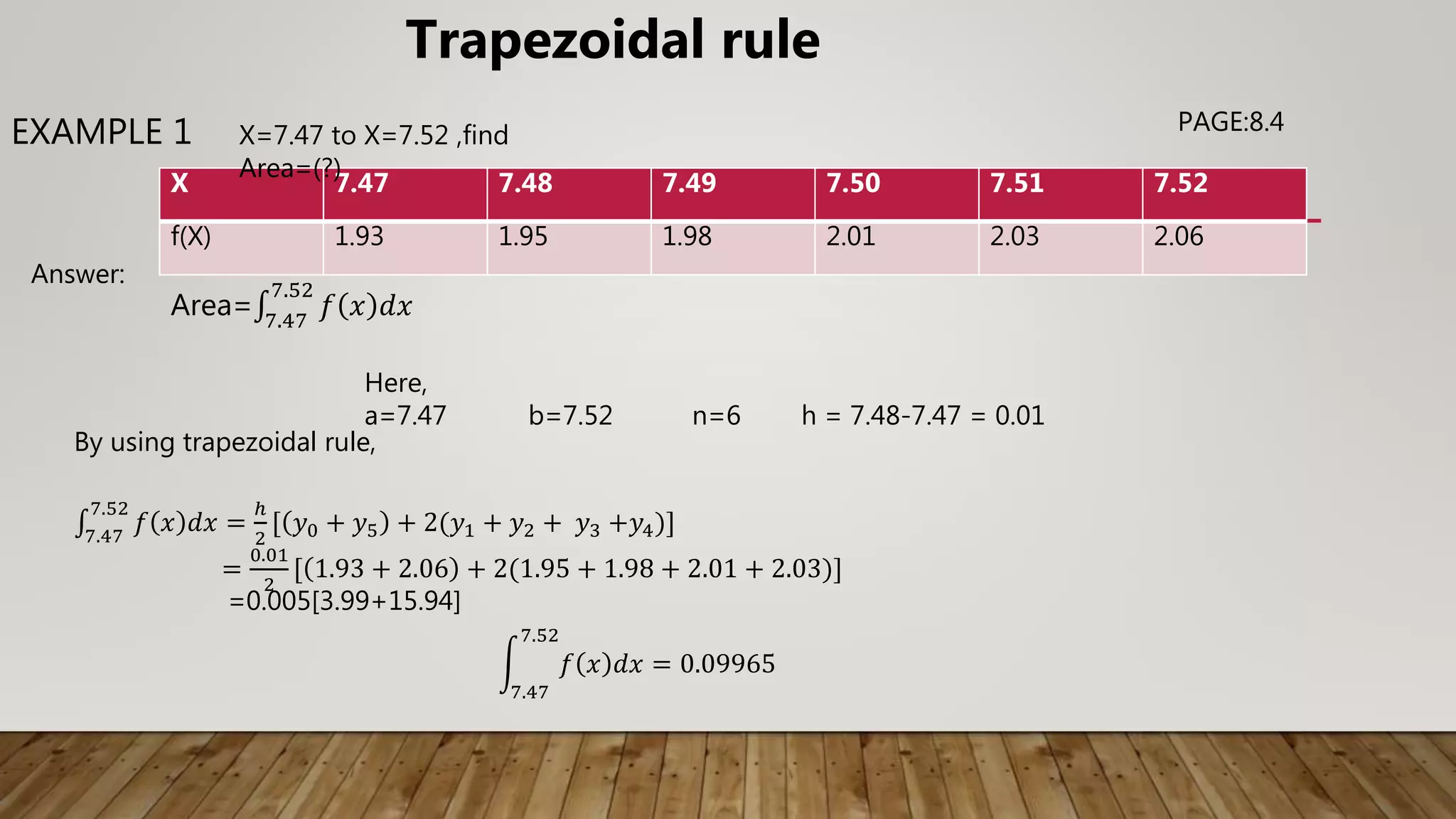 trapezoidal and simpson's 1/3 and 3/8 rule | PPTX