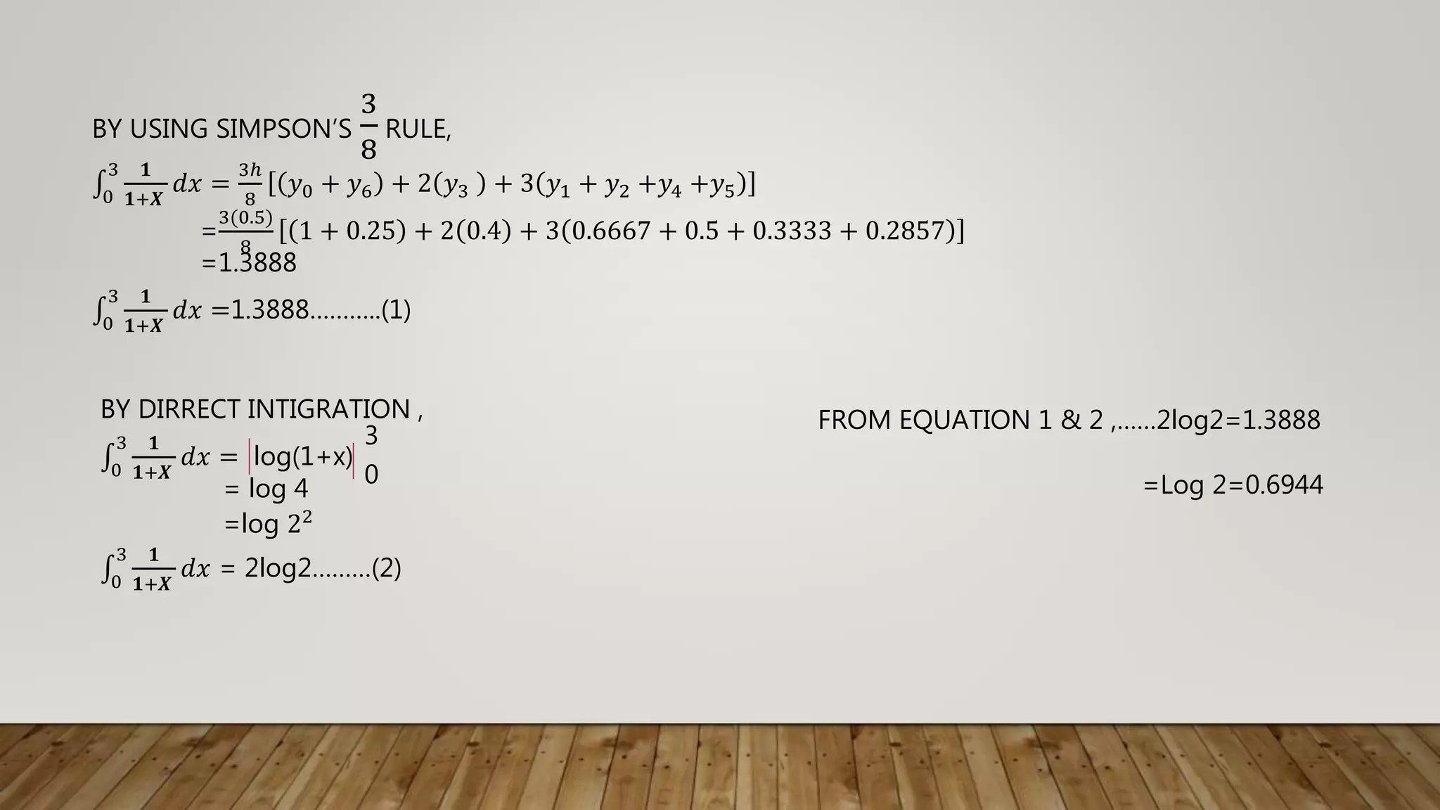 trapezoidal and simpson's 1/3 and 3/8 rule | PPTX