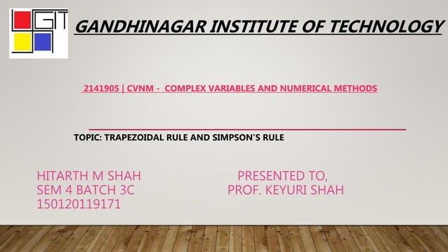 trapezoidal and simpson's 1/3 and 3/8 rule | PPTX | Physics | Science