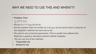 trapezoidal and simpson's 1/3 and 3/8 rule | PPTX