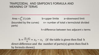 trapezoidal and simpson's 1/3 and 3/8 rule | PPTX