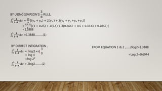 trapezoidal and simpson's 1/3 and 3/8 rule | PPTX