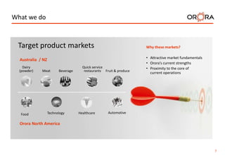 Orora Limited - company overview | PPTX