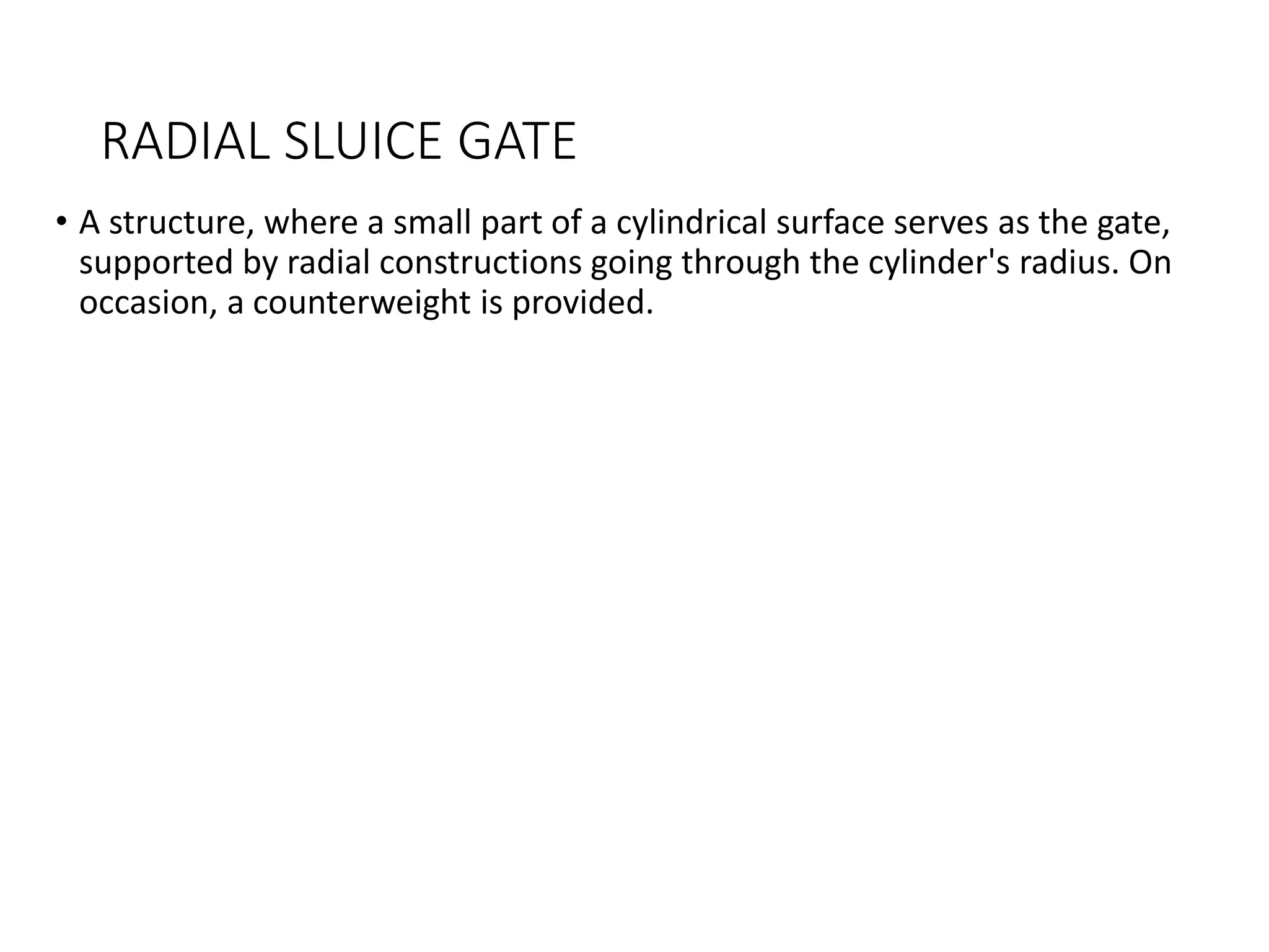 Sluice gates | PPTX