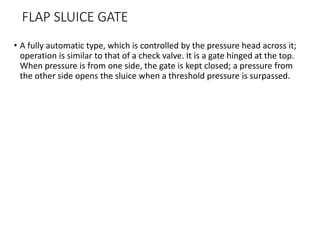 Sluice gates | PPTX