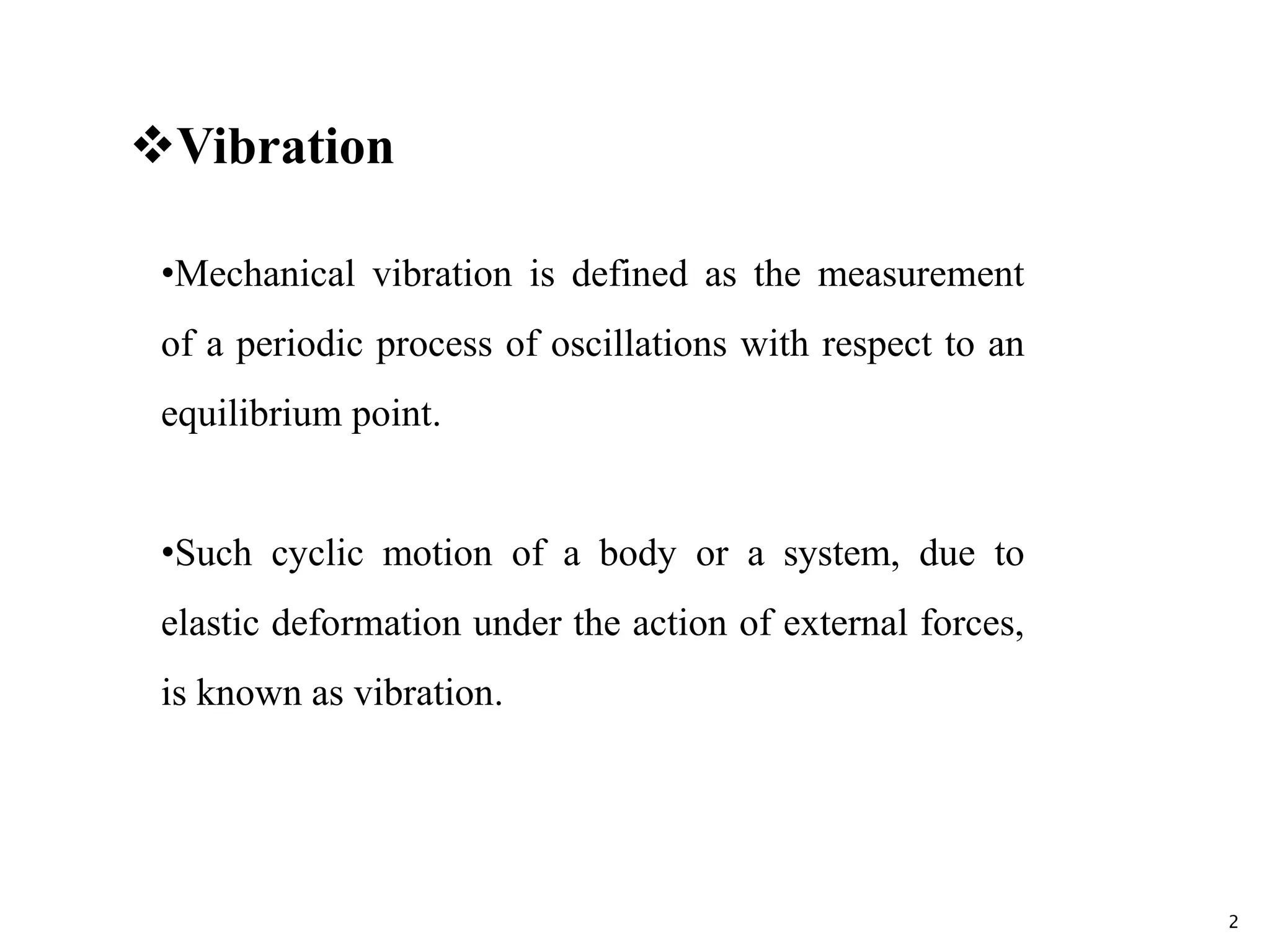 presentation on free and forced vibration | PPTX