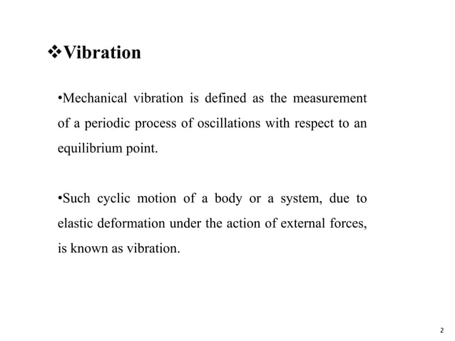 presentation on free and forced vibration | PPTX | Physics | Science