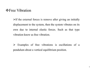 presentation on free and forced vibration | PPTX