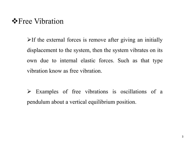 presentation on free and forced vibration | PPTX | Physics | Science