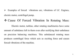 presentation on free and forced vibration | PPTX