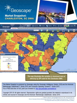 Geoscape Market Snapshot of the Charleston, South Carolina DMA | PDF