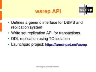 Galera Multi Master Synchronous My S Q L Replication Clusters | PPT