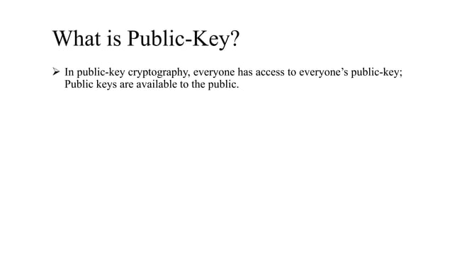 Public Key Distribution | PPT