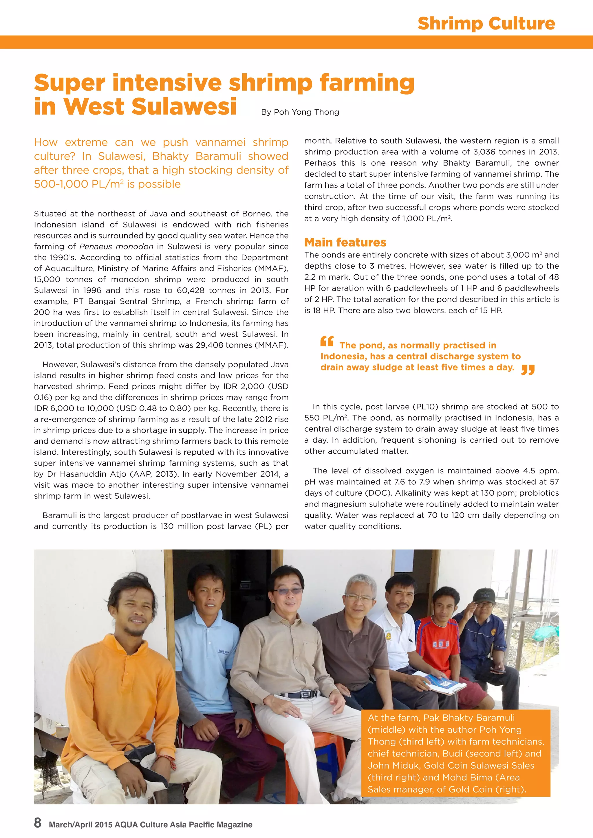 Superintensive shrimp farming in Indonesia | PDF