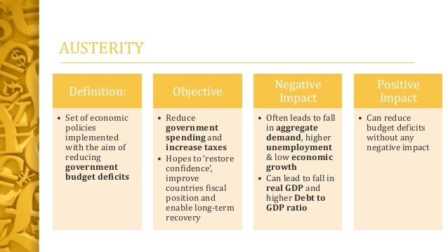 Impact of Austerity on Economy