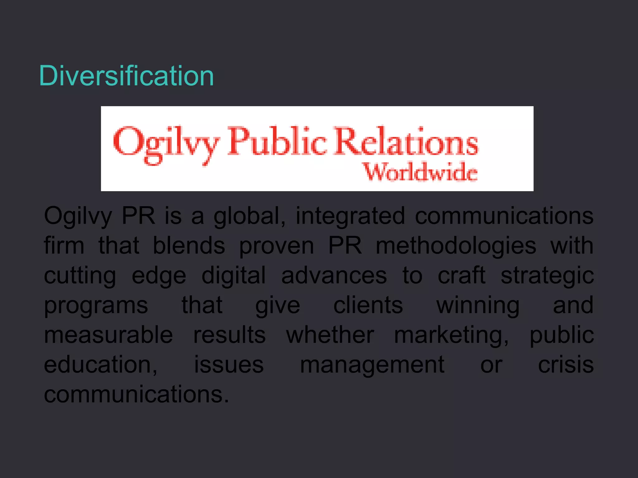 Ogilvy & Mather - Company Analysis | PPTX
