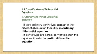 Differential Equations | PPTX