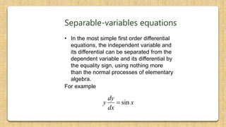Differential Equations | PPTX