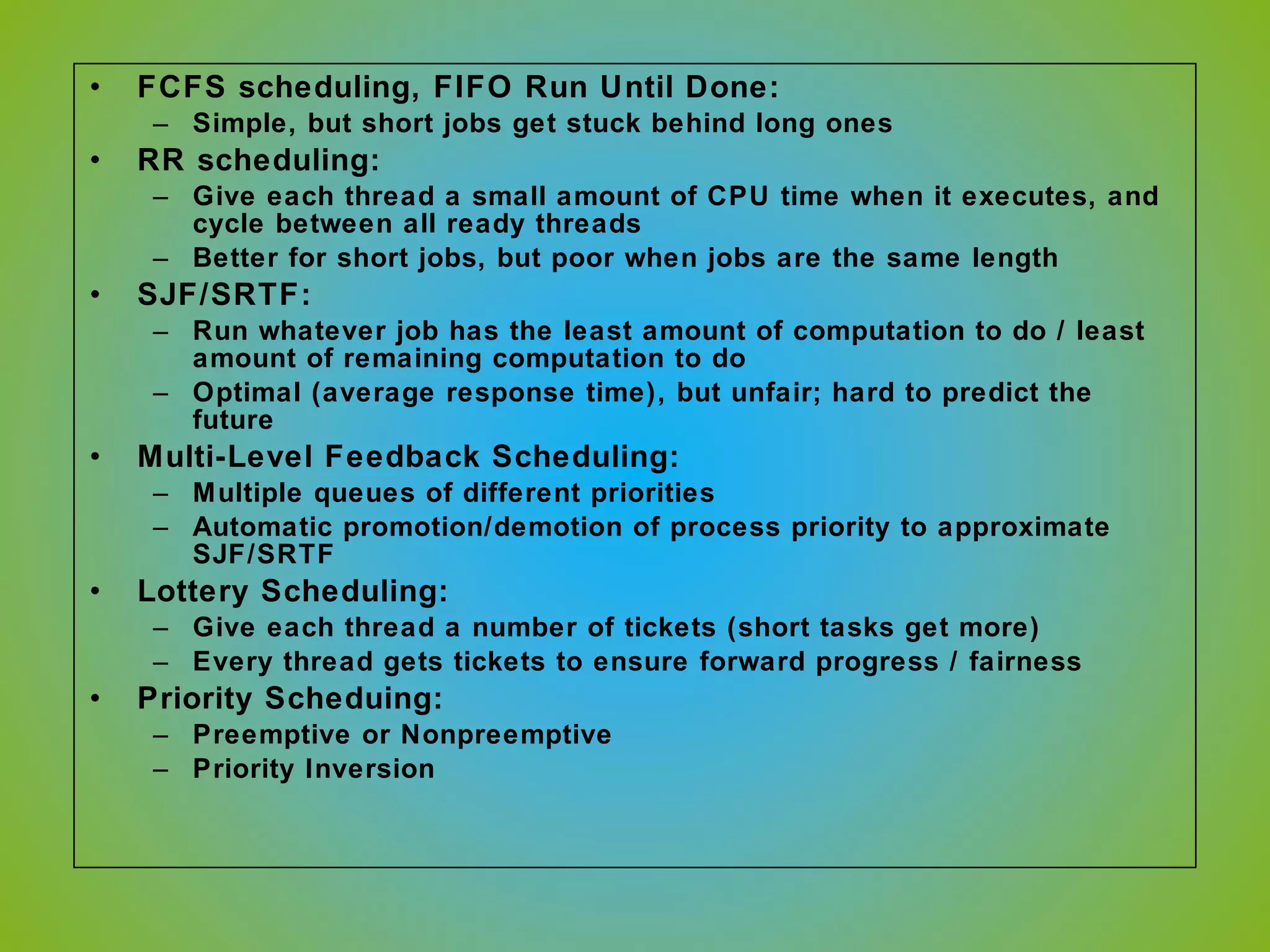 Operating Systems Process Scheduling Algorithms | PPT Operating Systems Process Scheduling Algorithms | PPT