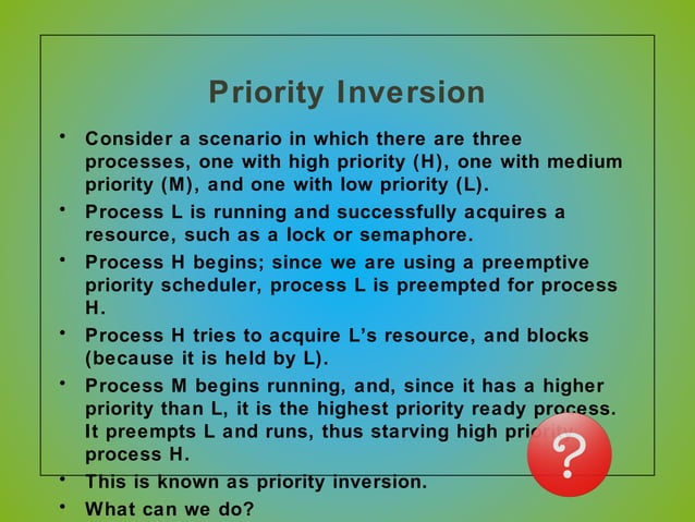 Operating Systems Process Scheduling Algorithms | PPT