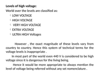 Introduction to High Voltage Engineering | PPTX