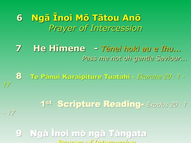 150308 karakia 8 poututerangi õwairoa | PPT