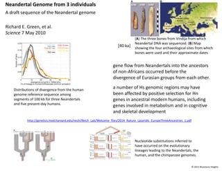 Caves & Castles news 2015: genomics | PPTX | Geology | Science