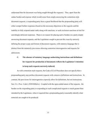 California Discovery Law: Why Requests for Production of Documents may ...