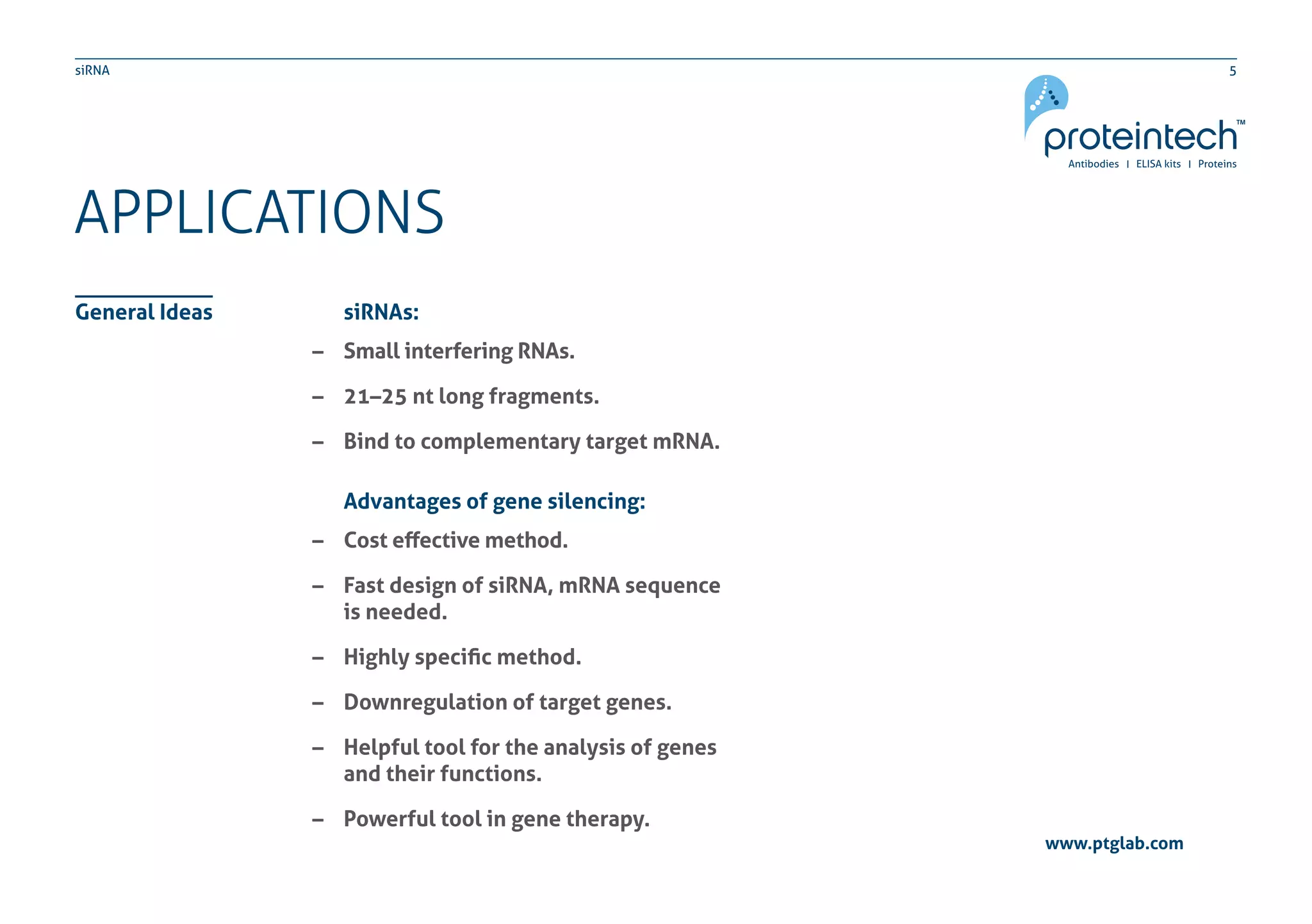 siRNA - Overview and Technical Tips | PDF