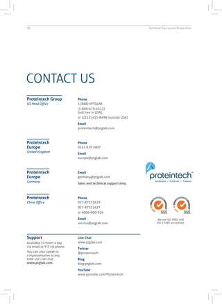 Lysate Preparation Technical Tips | PDF