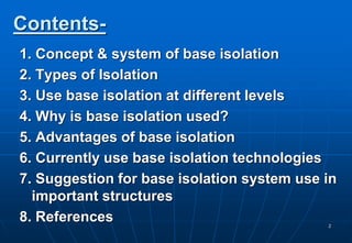 Base isolation and its Application By Mukesh Singh Ghuraiya | PDF