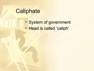 The Islamic Empire | PPT | Islam | Religion & Spirituality