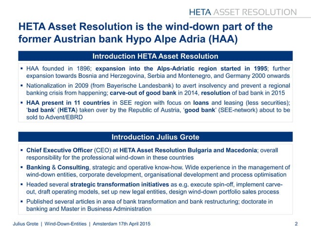 Operational Excellence within Wind-Down Entities | PDF | Business ...