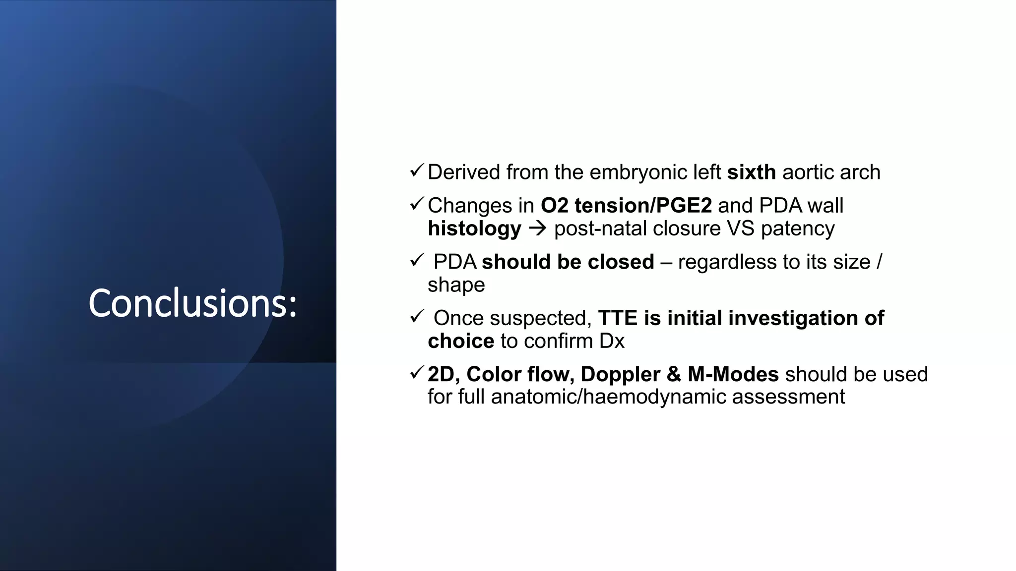 Patent Ductus Arteriosus (PDA) Echocardiographic Assessment: Anatomy ...