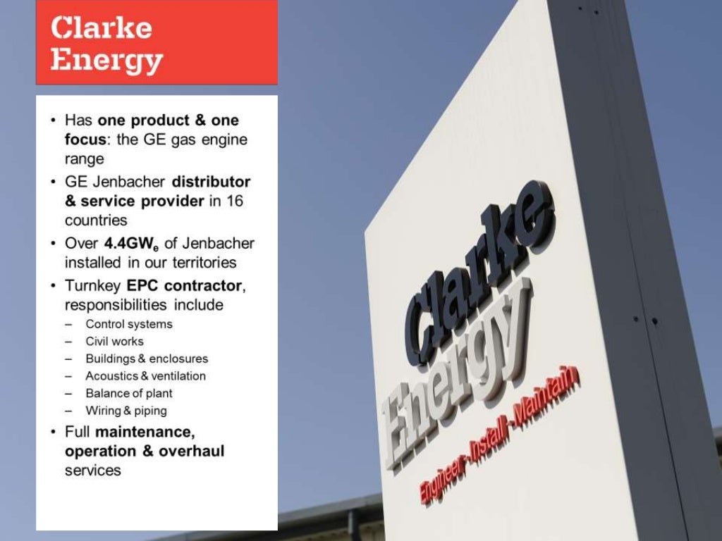 Clarke Energy Group Presentation