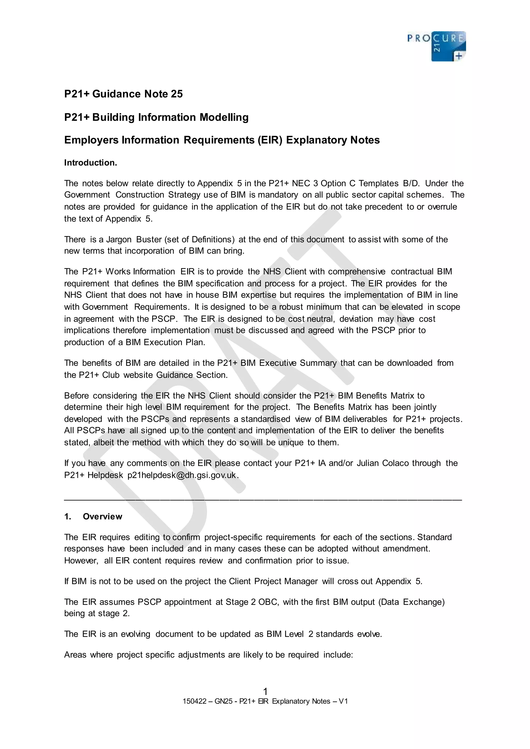 Employers Information Requirements (EIR) Explanatory Notes - P21+ and ...