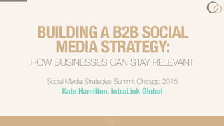 Building a B2B Social Media Strategy: How Businesses Can Stay Relevant ...