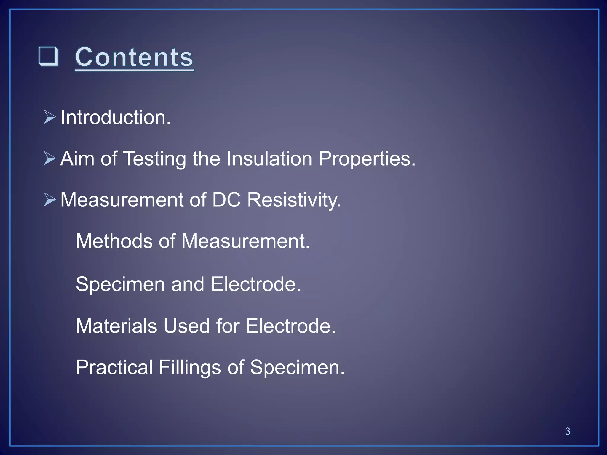 Measurement of DC resistivity | PPT