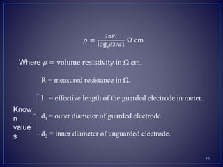 Measurement of DC resistivity | PPT