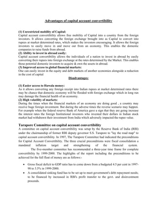 CONVERTIBILITY OF RUPEE | PDF