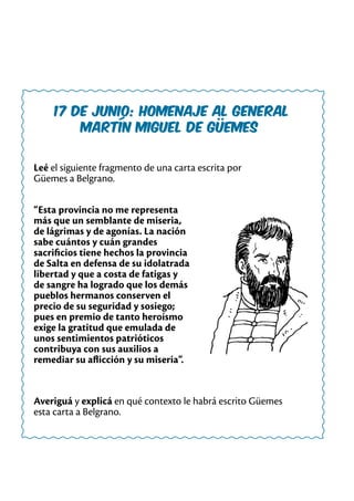 La vida de Martin Miguel de Güemes para niños de primaria | PDF