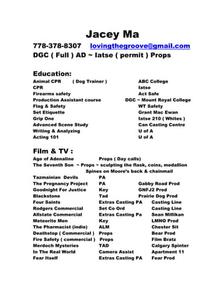 Jacey Crew Resume | PDF