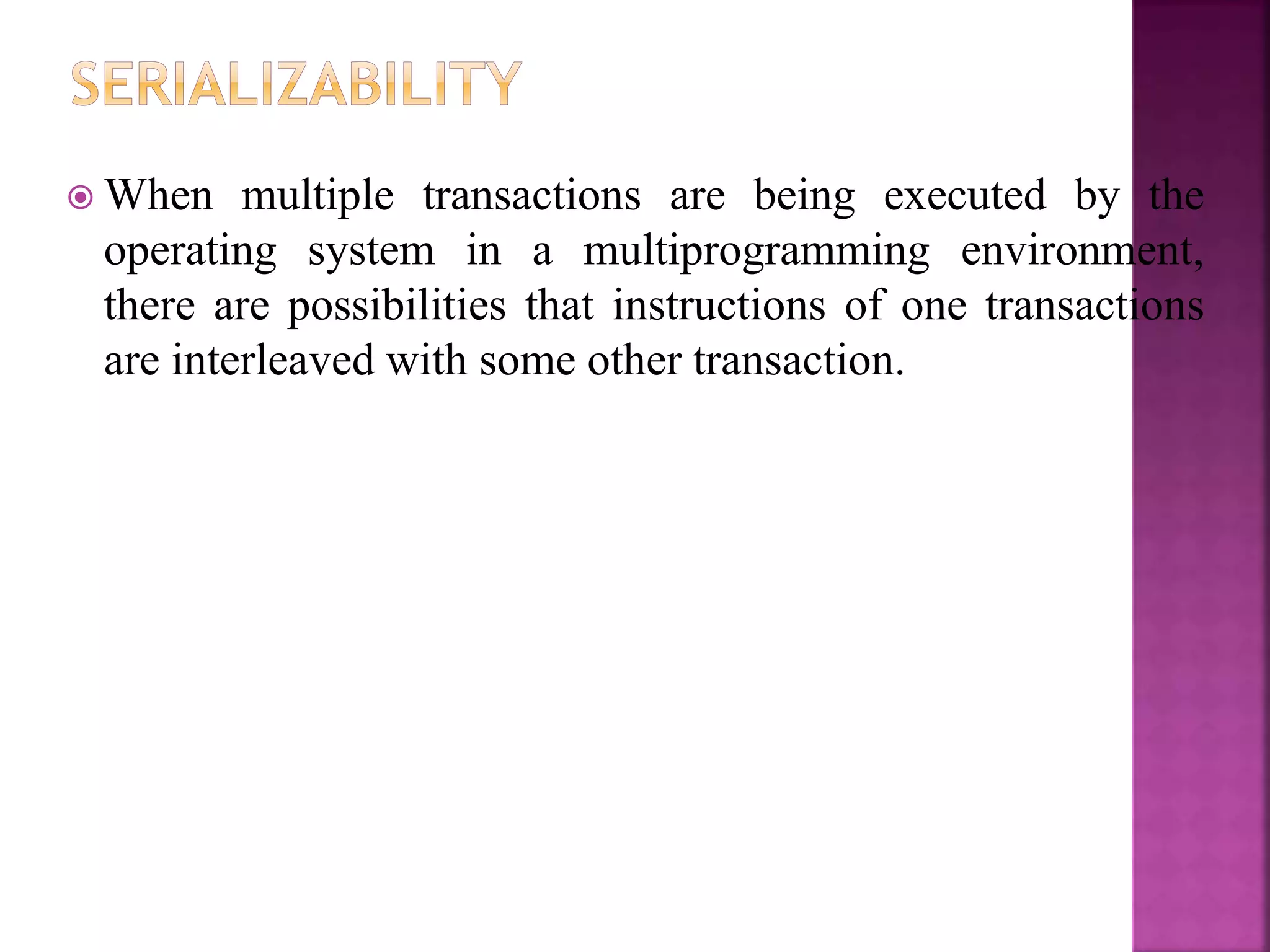 serializability in dbms | PPTX