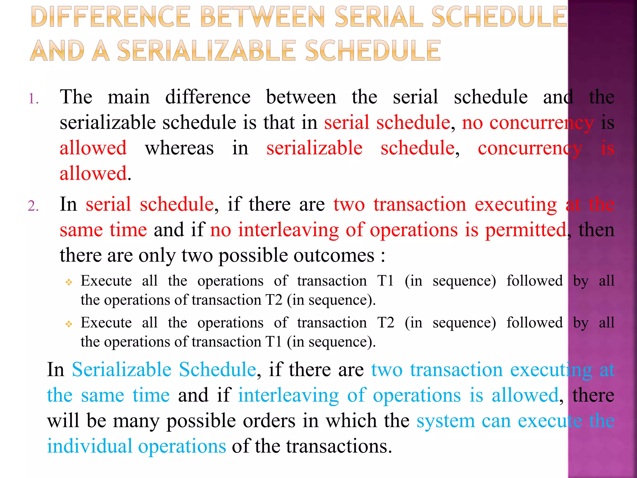 serializability in dbms | PPTX